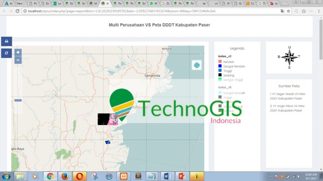 Pembuatan Sistem Informasi Pengendalian Rencana Usaha KLHK Berbasis WebGIS | TechnoGIS Indonesia
