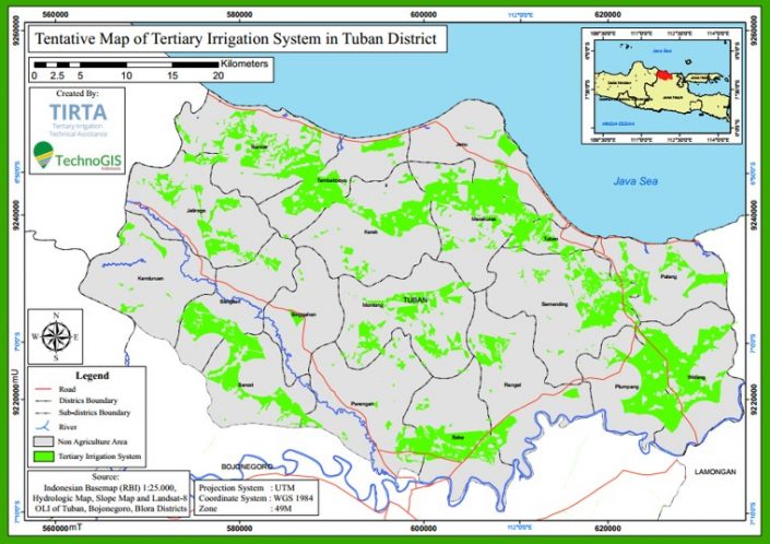 Pemetaan Zonasi Irigasi Pertanian di Bojonegoro, Tuban, dan Cepu ...