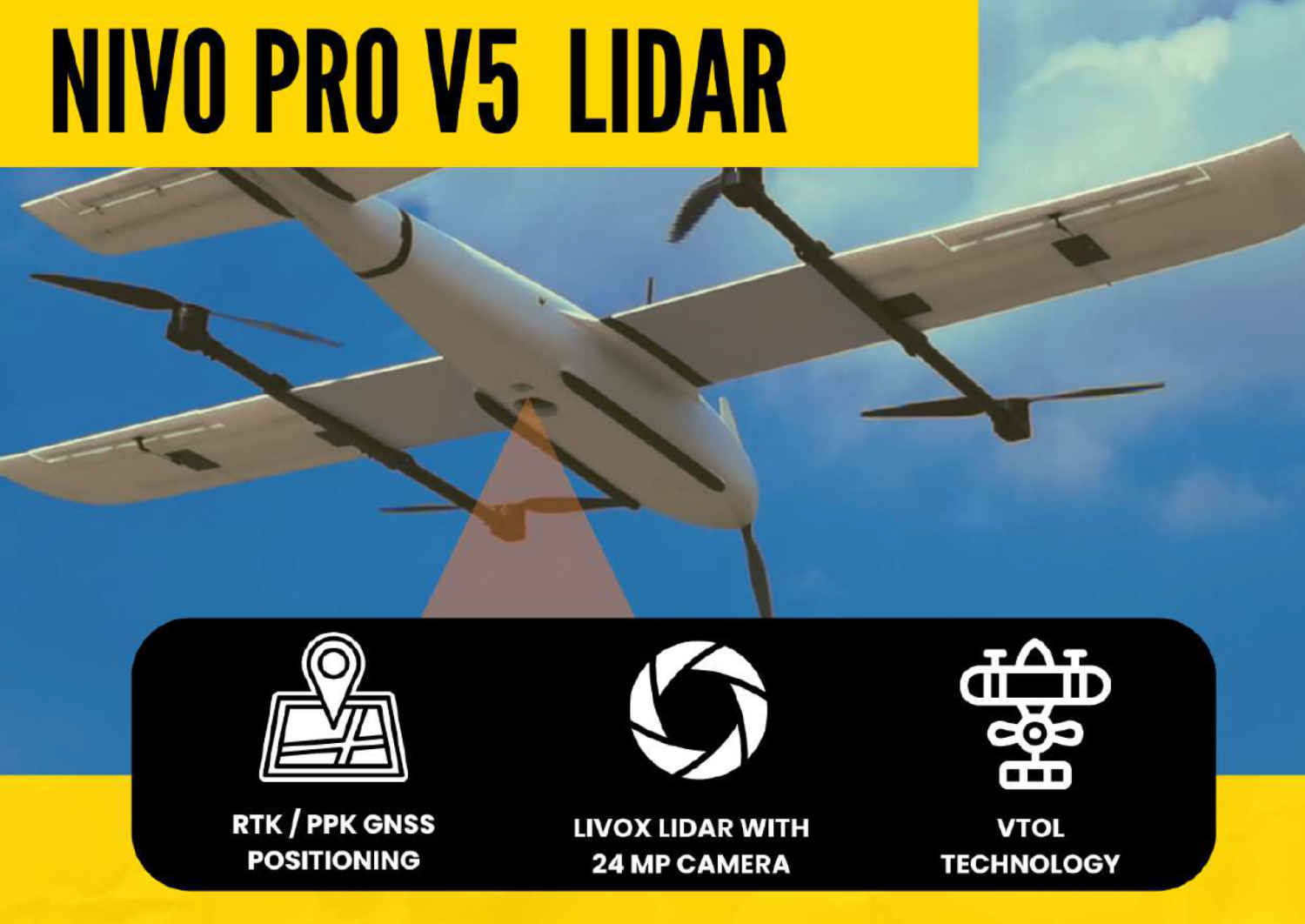 NiVO Pro V5 Drone Mapping & LiDAR | TechnoGIS Indonesia