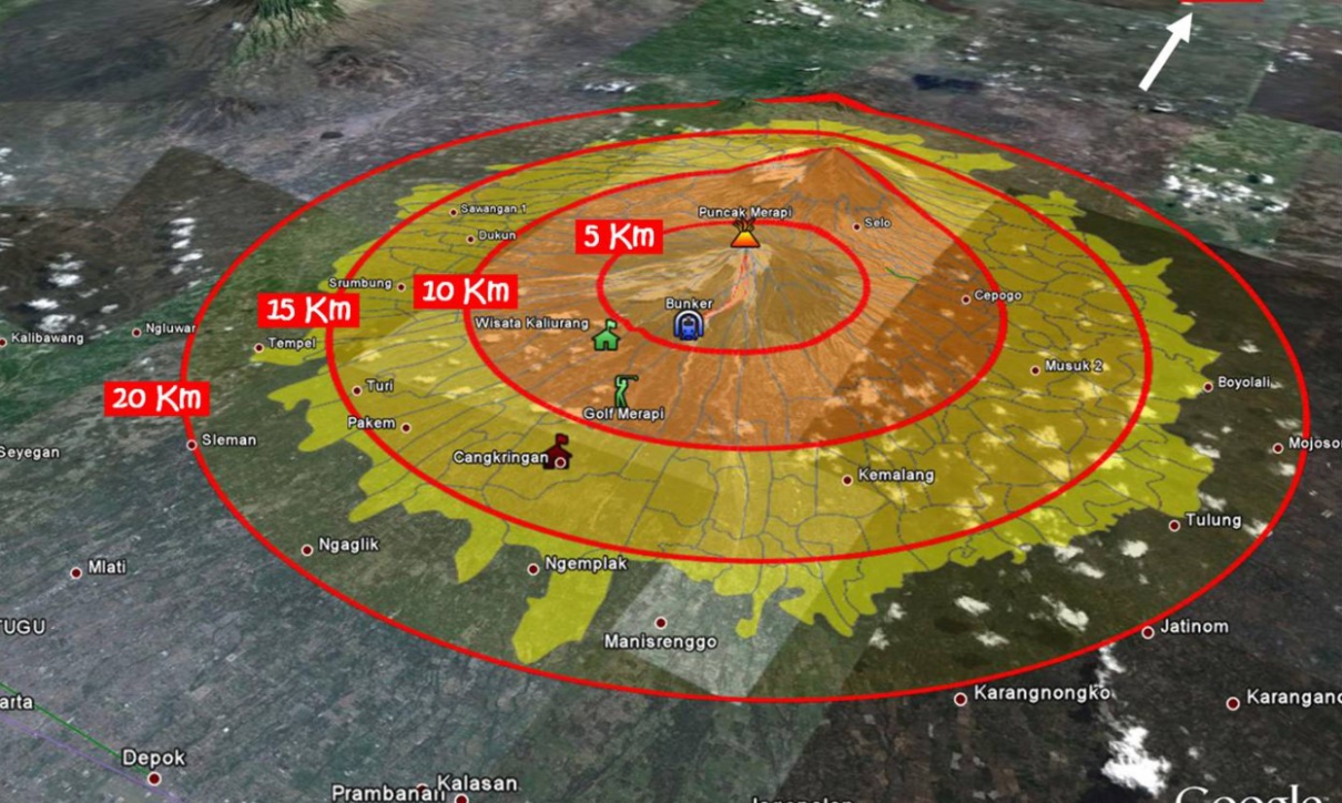 Contoh Buffering dalam SIG untuk Studi Zonasi Wilayah